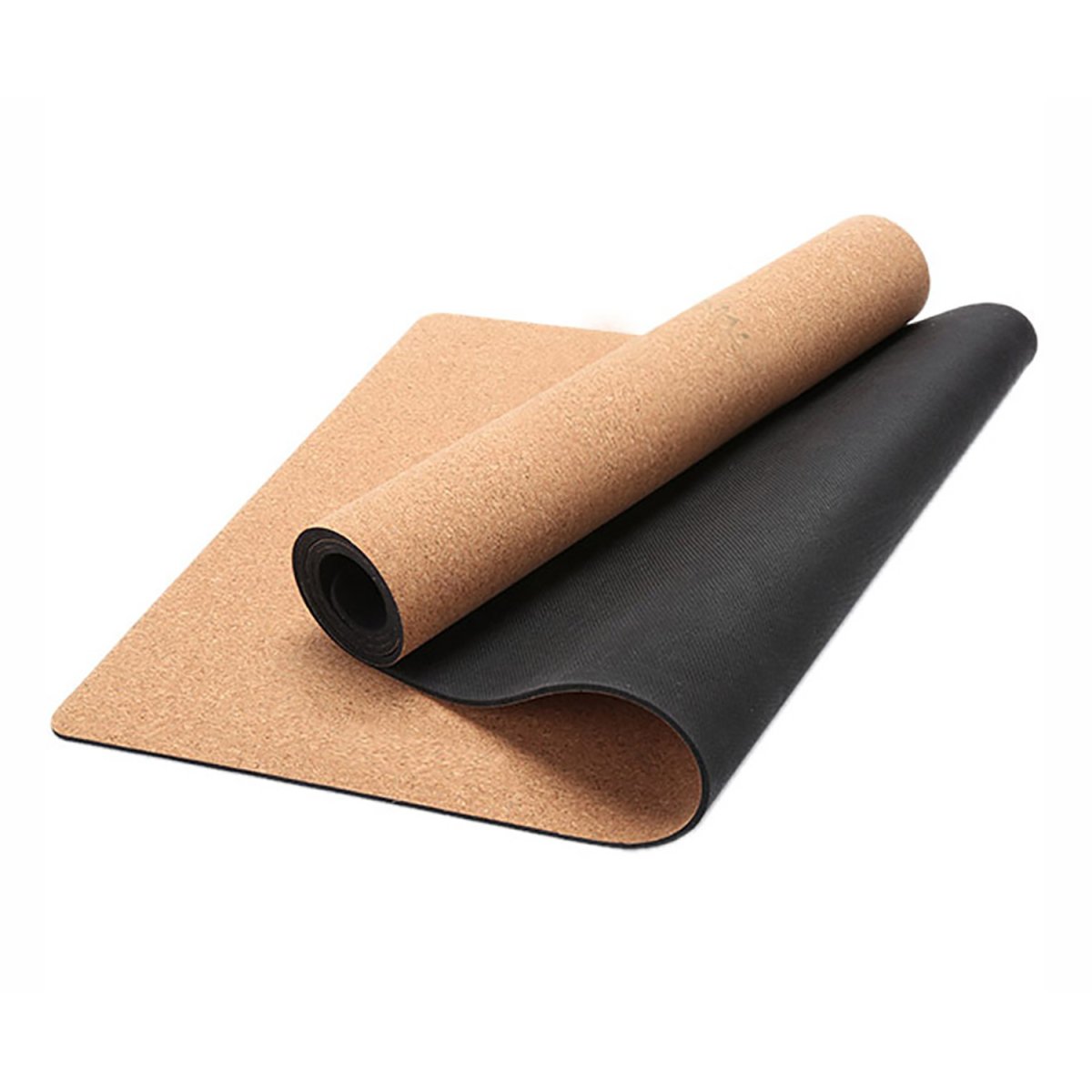 Yogamåtte, kork med gummi bagside - Træningsmåtter - BM Fitness